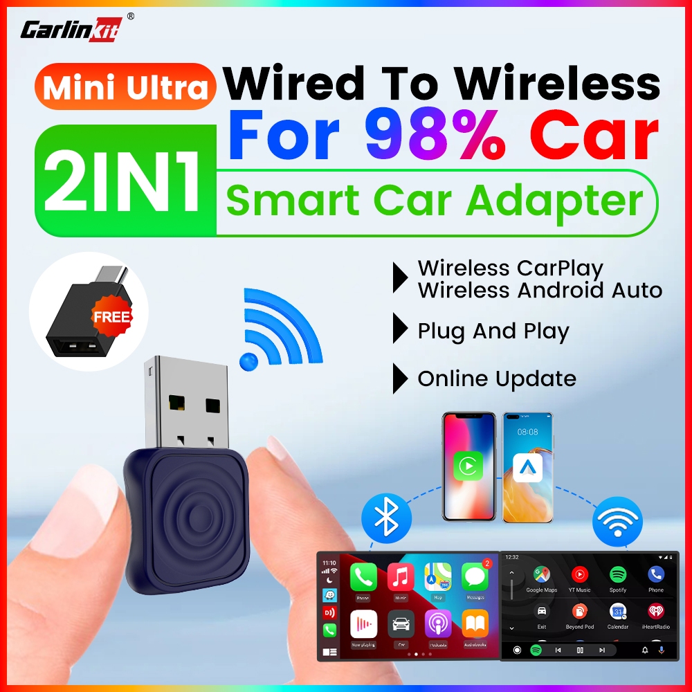 CarlinKit Wireless CarPlay Adapter Không Dây Android Auto 2 Trong 1 Hộp ...
