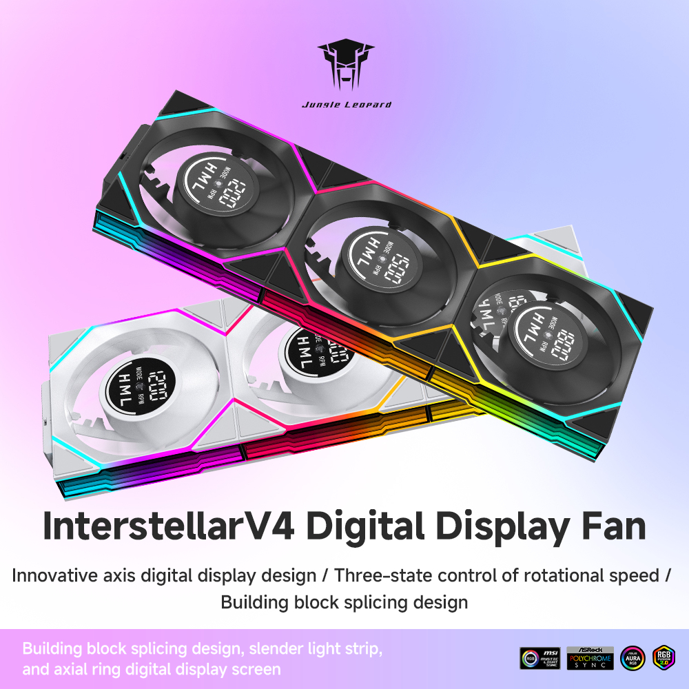 Jungle Leopard Interstellar V4 CPU Khối Xây Dựng Quạt 120mm Chuyển Đổi Về Phía Trước Và Ngược ...