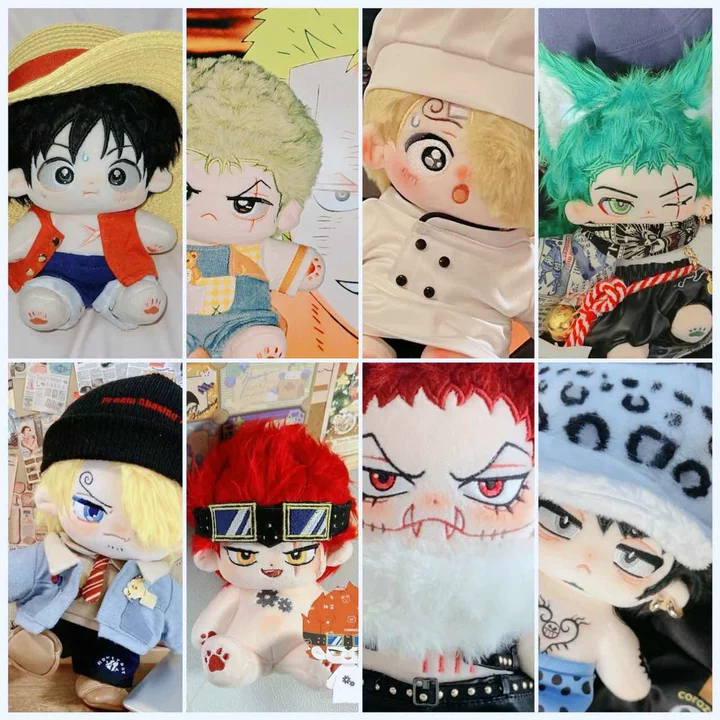 20CM Nhồi Bông Anime One Piece Luffy Ace Sabo Sanji Zoro Law Hình Đồ ...