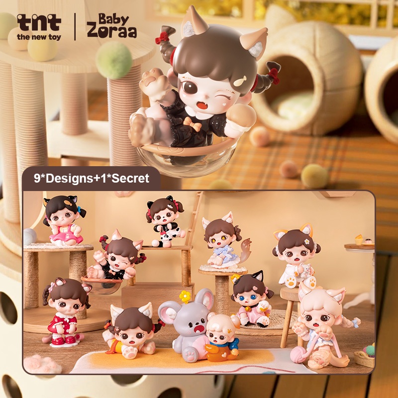 TNTSPACE Zoraa Meow Cat Face Mini Series Hình Hộp Mù Hình Quà Tặng Sinh ...