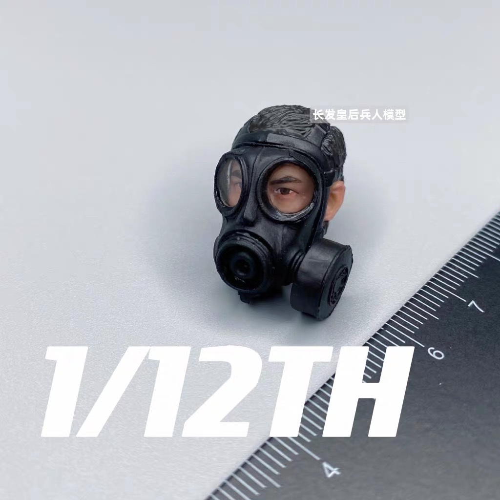 1 / 12 Lính 20cm SoldierStory SoldierStory K9 Wu Yanzu Gas Mask Head ...