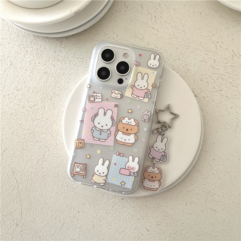 IPhone 17 16 Pro max 15 Pro Rabbit Bear họa tiết TPU chất liệu IMD xử ...