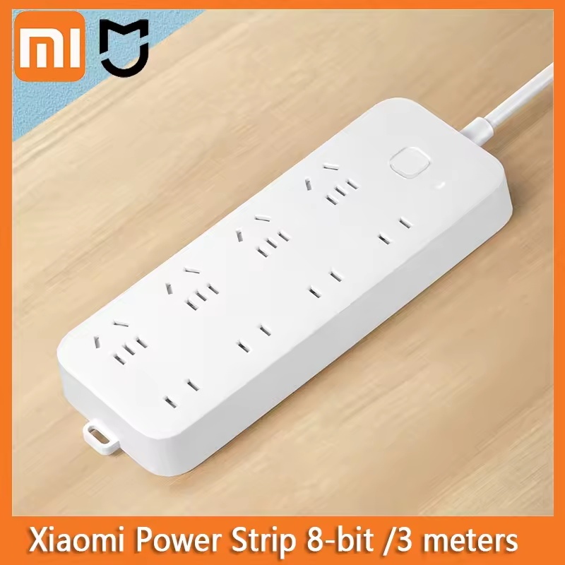 2025 Xiaomi Mijia Power Strip 8 Ổ Cắm 1.8m / 3m 4 Cổng Cắm Lớn Nối Dài ...