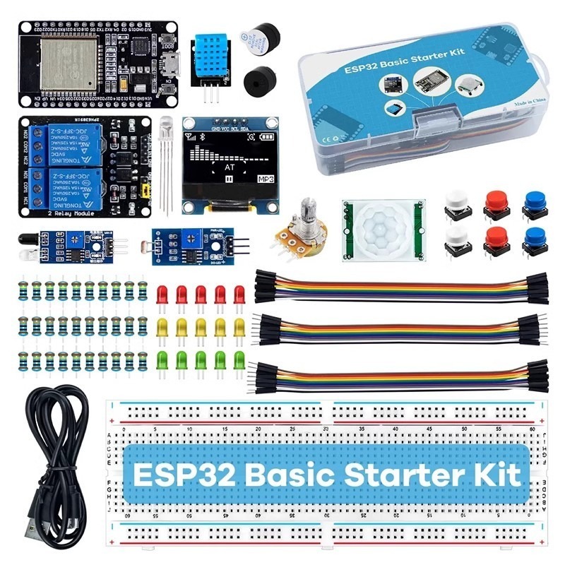 Bộ khởi động cơ bản ESP32 WIFI + Bluetooth Bộ bánh mì phát triển IoT ...