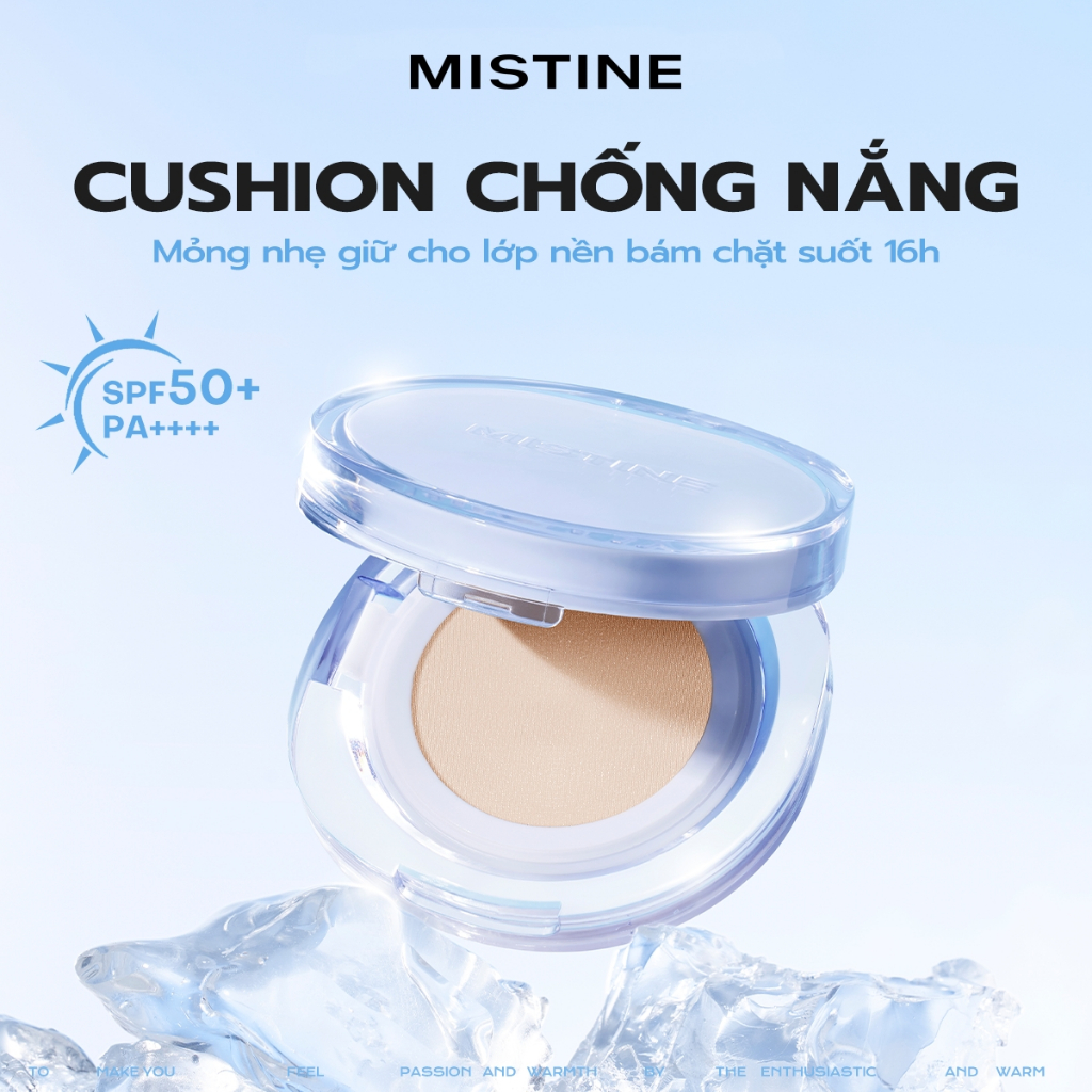 Cushion chống nắng hải đảo Mistine SPF50+PA++++ Phấn nước cầu vồng Xiêm ...