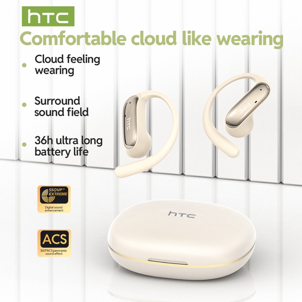 [Mới 2025] Tai nghe dịch thuật AI HTC NE52 360°Tai nghe Bluetooth ACS ...