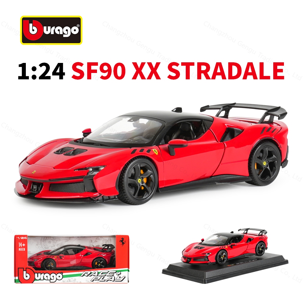 Bburago 1: 24 Ferrari SF90 XX Stradale Màu Đỏ Thể Thao Xe Tĩnh Chết Đúc ...