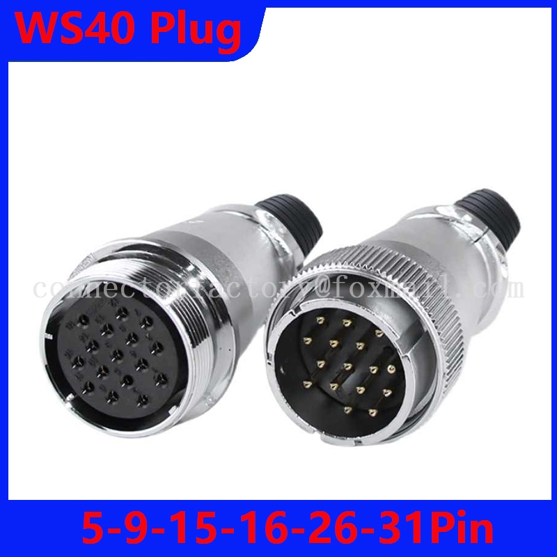 WS40 Docking Loại Đầu Nối Hàng Không 5-9-15 Lõi 16-26-31 pin Công ...