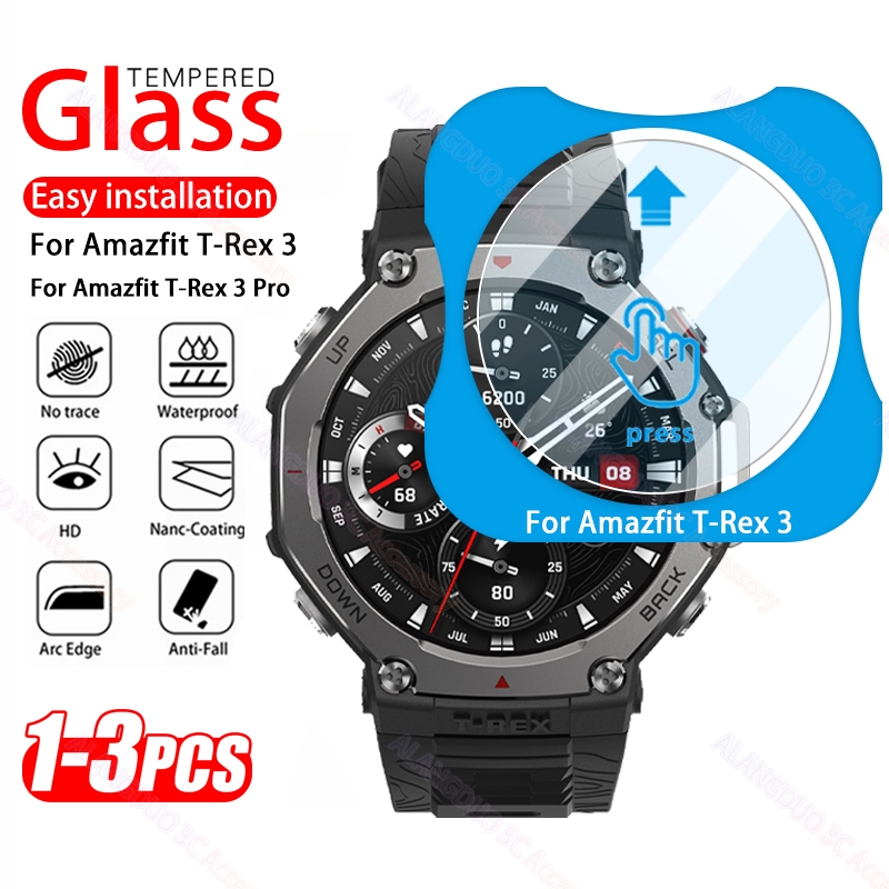 1-3 Chiếc Dễ Dàng Lắp Đặt Kính Cường Lực Cho Amazfit T-Rex 3 Pro Bảo Vệ Màn Hình Cao Cấp Cho T ...