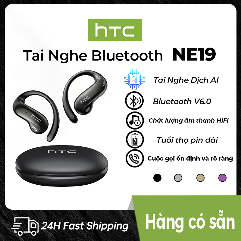 Tai Nghe Phiên Dịch HTC NE19 Dịch Tai Nghe bluetooth 6.0 Tai Nghe HiFi ...