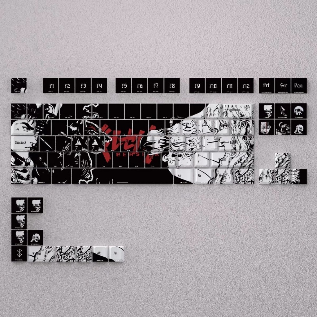 98 Phím Berserk Keycaps Anime Key Cap Set Cherry PBT Khắc Bên Trong ...