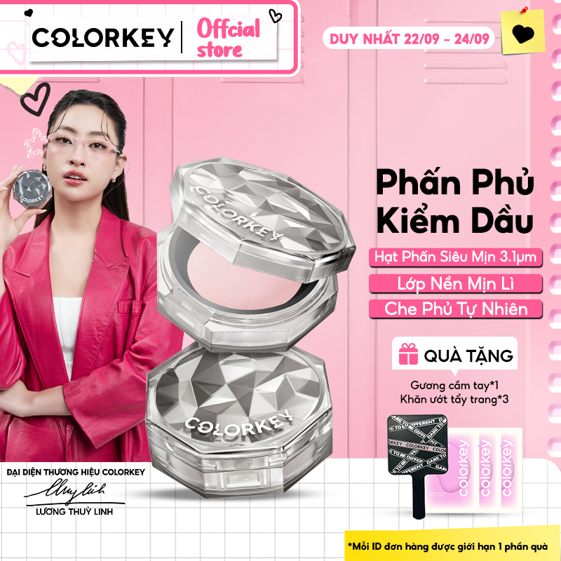 [ƯU ĐÃI 20%] Phấn Phủ Dạng Bột COLORKEY Siêu Mịn Giúp Lớp Trang Điểm Tự Nhiên 8g | Shopee Việt Nam