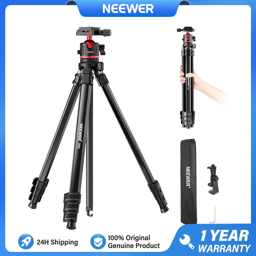 Chân máy du lịch NEEWER BASICS TP12 cho máy ảnh có đầu bi & giá đỡ điện ...