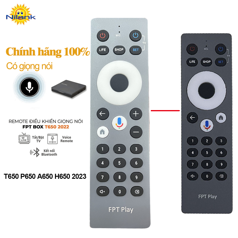 Nilank chính hãng Giọng Nói Remote Điều Khiển FPT Play BOX Android TIVI ...