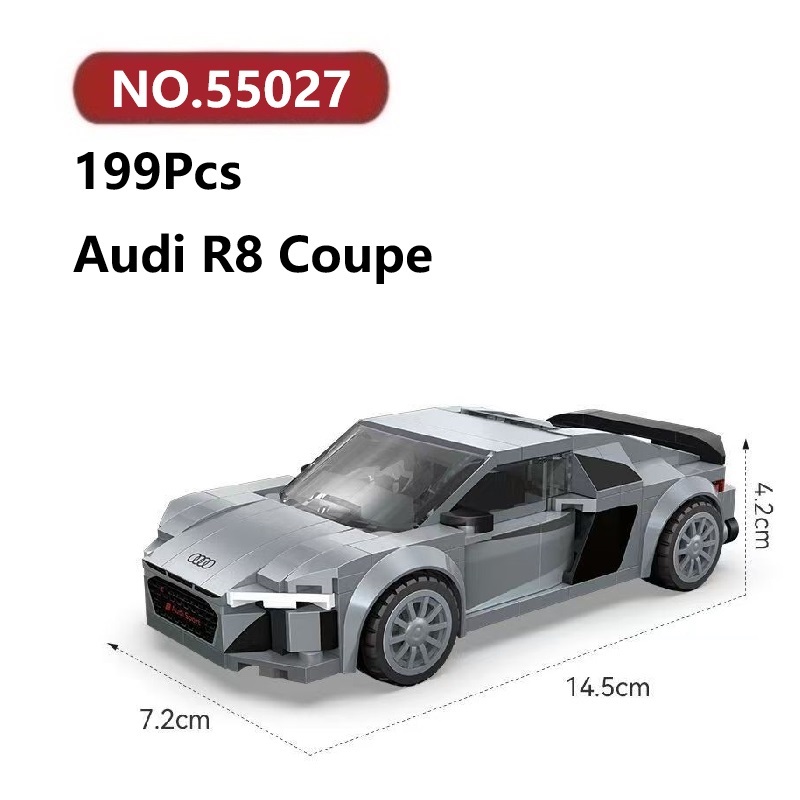 Audi R8 Coupe Đồ Chơi Lắp Ráp Mô Hình 199Chi Tiết SHUANGYING Car Lắp ...