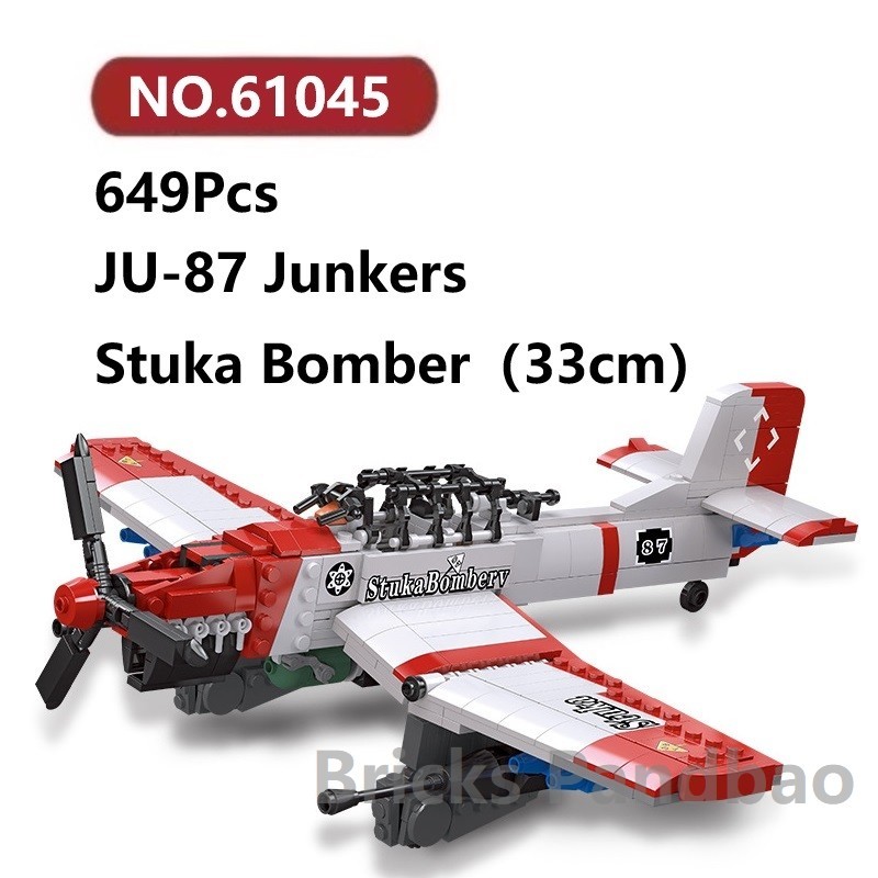 JU-87 Junkers Stuka Đồ Chơi Lắp Ráp Mô Hình 649Chi Tiết JIE STAR Plane ...