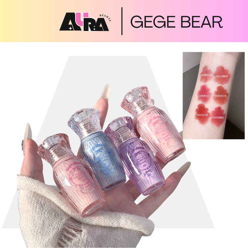 Son Lì Mềm Môi AURA x Gegebear | Tông Màu Sáng Da • Lên Màu Chuẩn ...