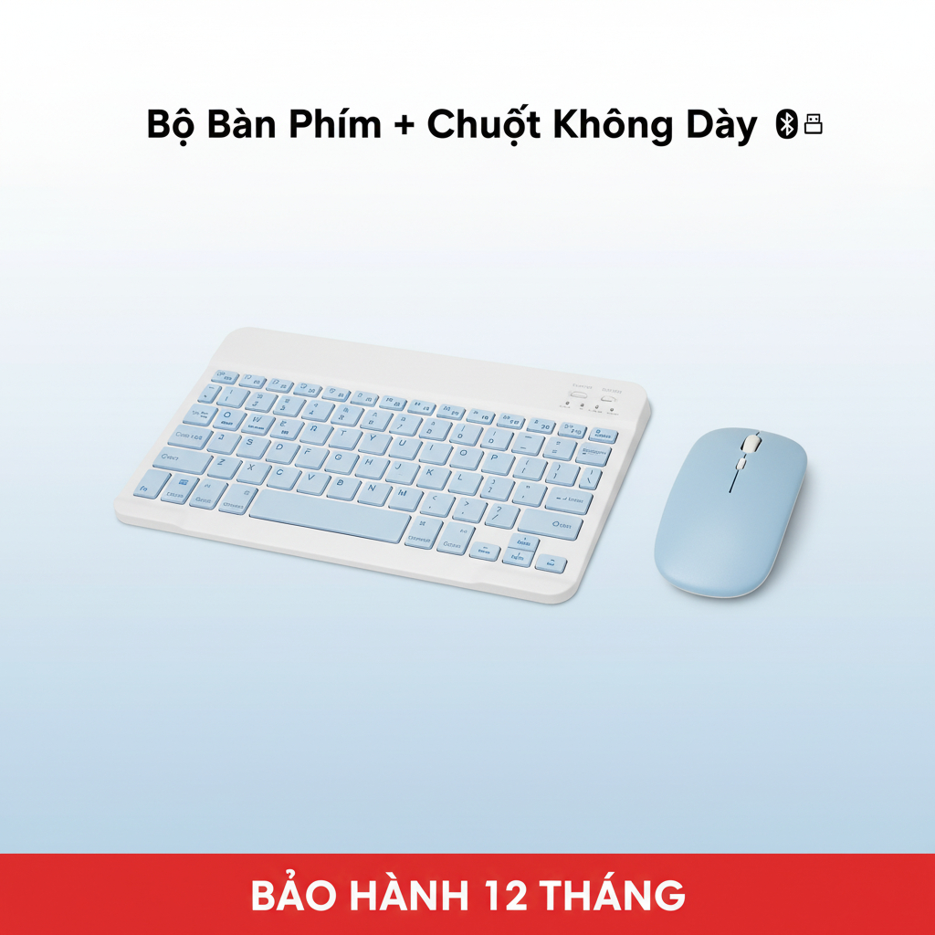 Bộ bàn phím và chuột không dây Bluetooth – Pastel hồng trắng | Chìa ...