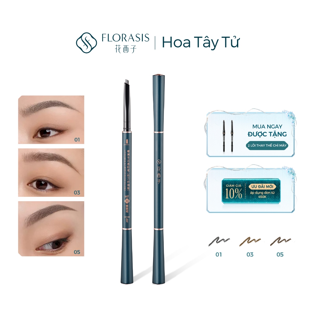 Florasis ( Hoa Tây Tử) Bút Phấn Kẻ Mày Luodai Floral Eyebrow Define ...