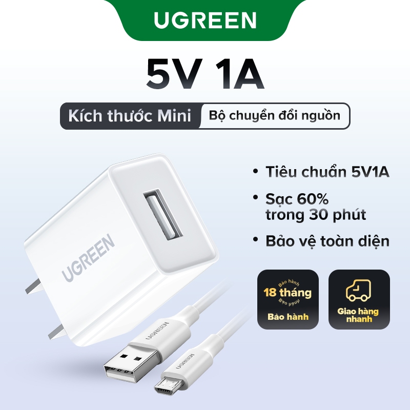 UGREEN Củ sạc 5V1A thích hợp cho iPhone 13/12/11/8 Pro Max Xiaomi ...