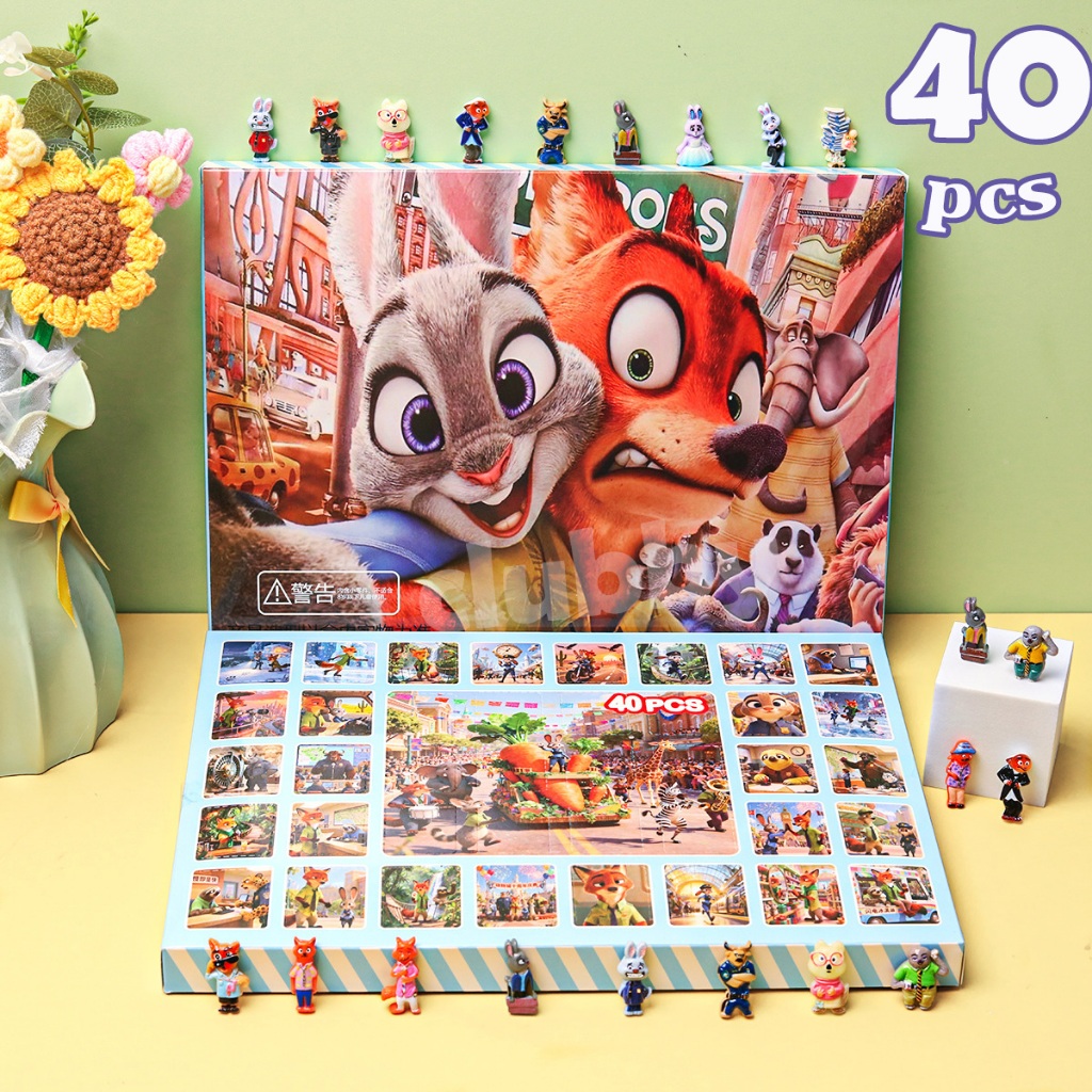 40 Zootopia 2 Hộp Mù mini Búp Bê Gray Judy Nick mô hình Dễ Thương lucky ...