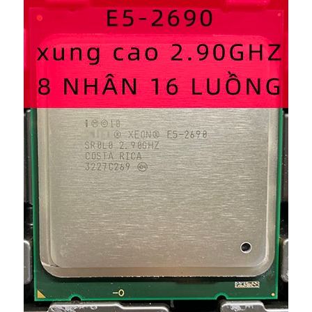 CPU XEON E5-2690 xung cao lắp main x79 socket 2011 CHẠY RAM D3 | Shopee ...