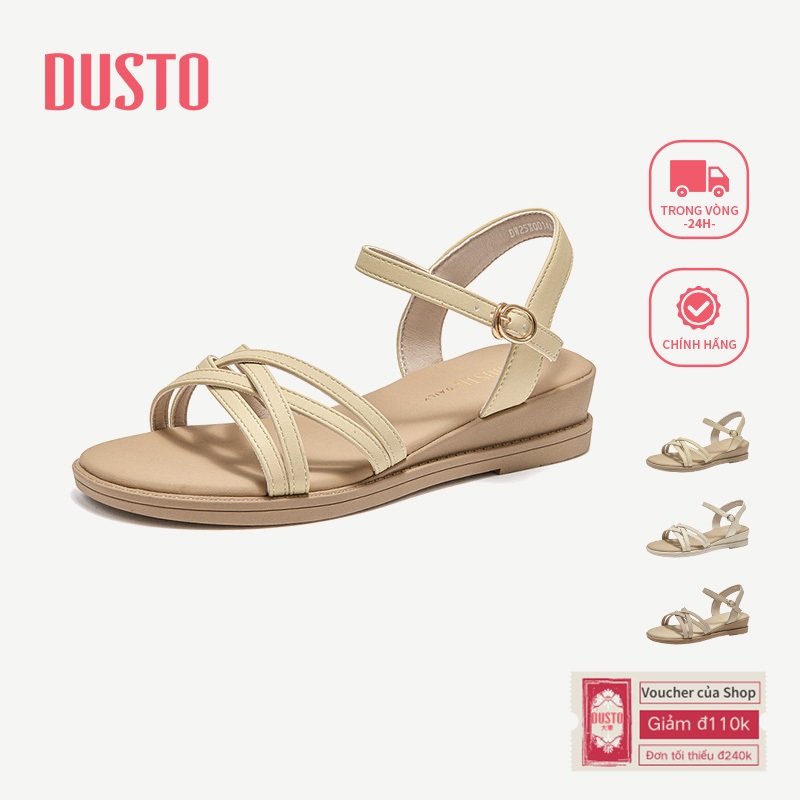 DUSTO sandal cao gót đế dày dép nữ tăng chiều cao Be/Vàng/Skin Tone 35 ...