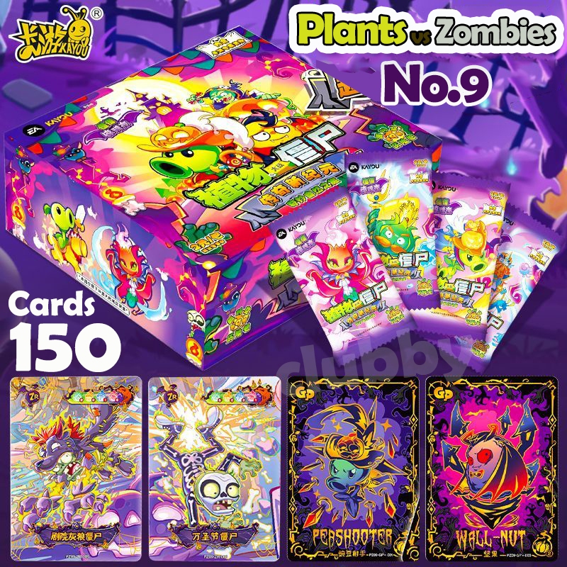 Bộ 150 card Plants vs Zombies Vol.9 thẻ GP/ZR/AR hiếm board game anime ...