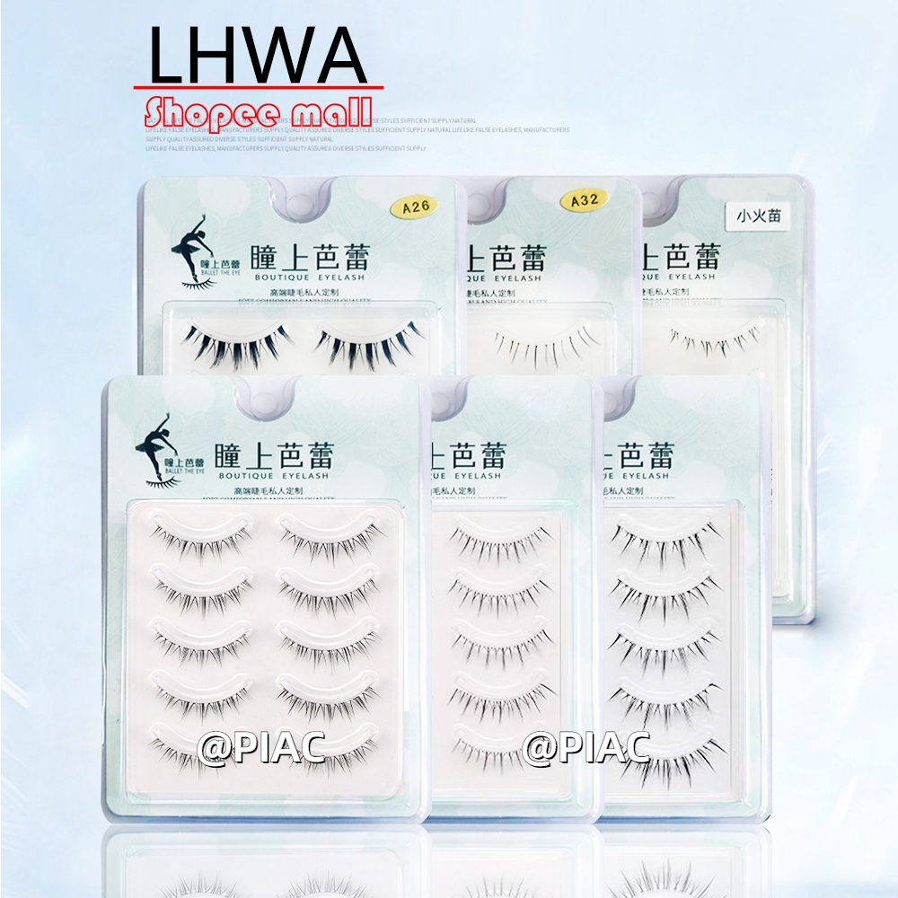 Lông Mi Giả LHWA Gân Trong Tự Nhiên Mềm Nhẹ 5 cặp Tái Sử Dụng Nhiều Lần ...