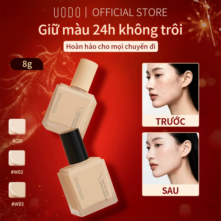 UODO Foundation Mini Size Kiểm soát dầu lâu trôi không thấm nước 24h ...
