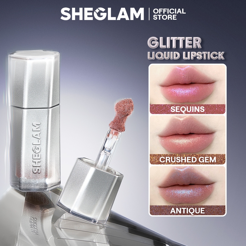 SHEGLAM Glitter Whip Liquid Lipstick Shimmer Matte lâu trôi | Shopee ...