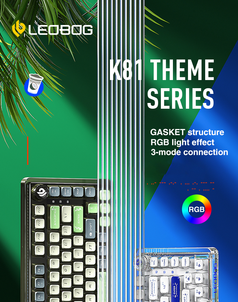 Bàn Phím Cơ aula leobog k81 Không Dây bluetooth 5.0 / 2.4g / 3 Chế Độ rgb | Shopee Việt Nam