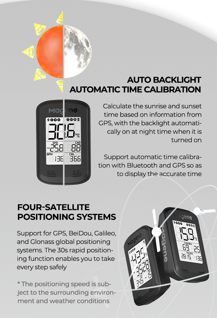 Magene C206PRO GPS Xe Đạp Máy Tính Không Dây Xe Đạp Đồng Hồ Tốc Độ Chống Nước Xe Đạp Đường Bộ Đi ...