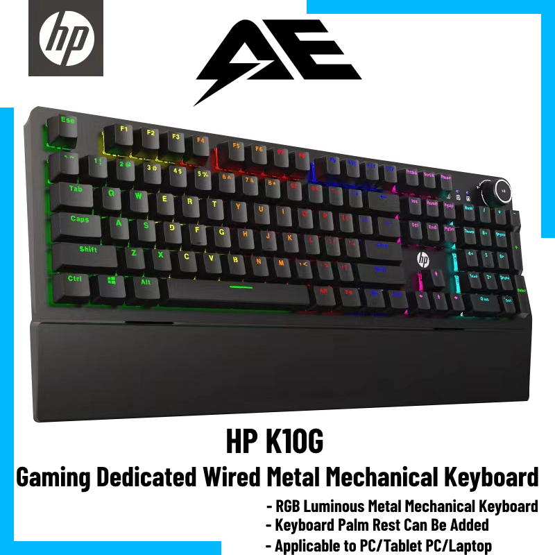 Bàn Phím Cơ HP K10G Bằng Kim Loại Có Dây Phát Quang Chuyên Dụng Cho PC / Laptop | Shopee Việt Nam