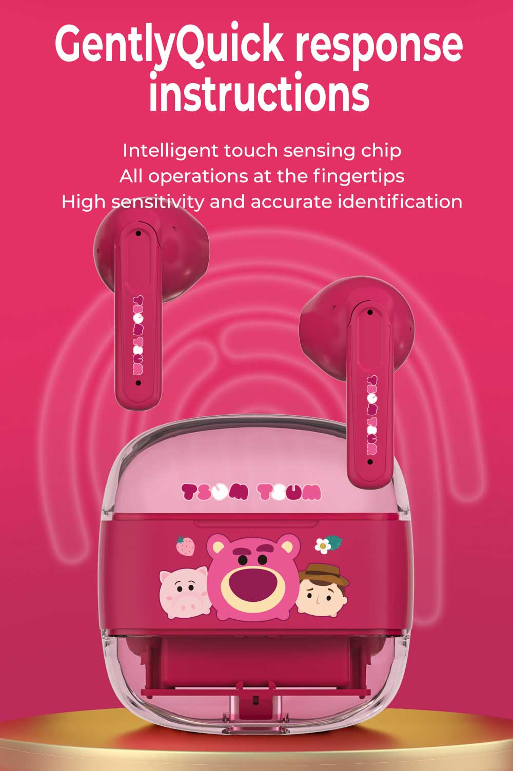 Disney A11 Tai Nghe Không Dây Bluetooth 5.3 TWS Cảm Ứng Giảm Tiếng Ồn ...