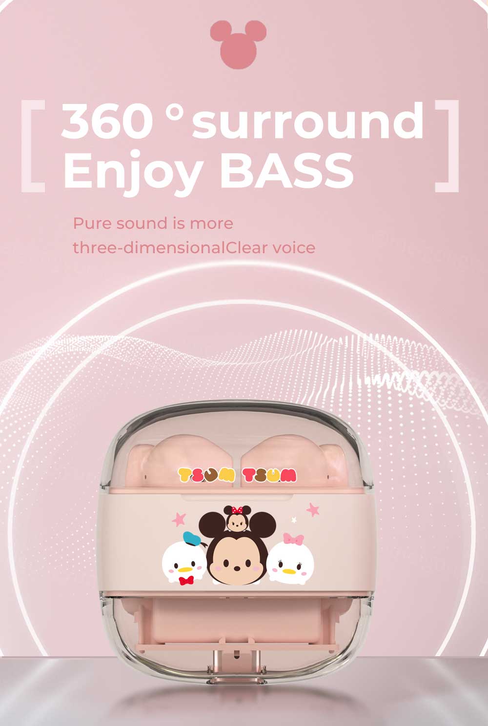 Disney A11 Tai Nghe Không Dây Bluetooth 5.3 TWS Cảm Ứng Giảm Tiếng Ồn ...