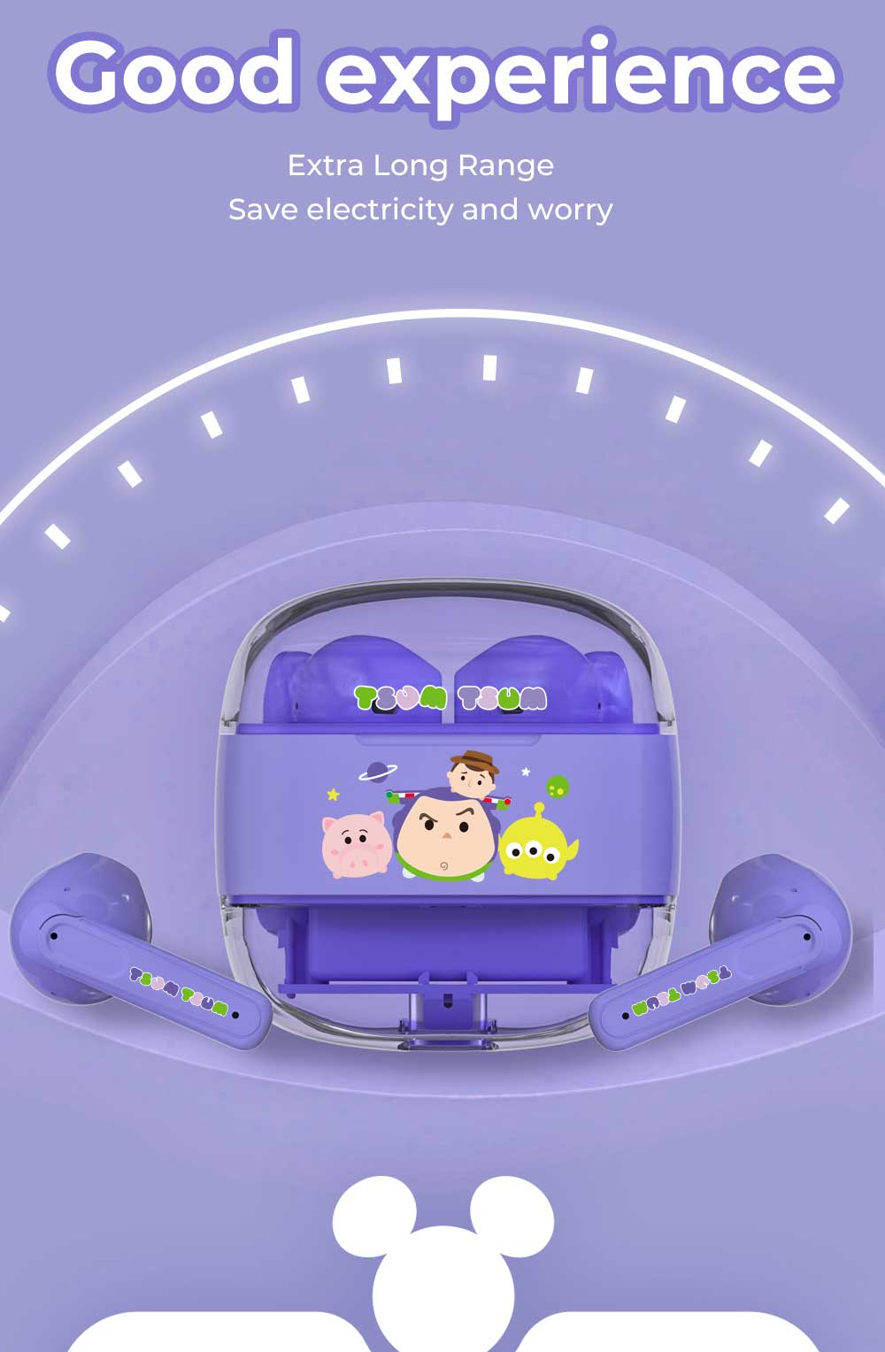 Disney A11 Tai Nghe Không Dây Bluetooth 5.3 TWS Cảm Ứng Giảm Tiếng Ồn ...