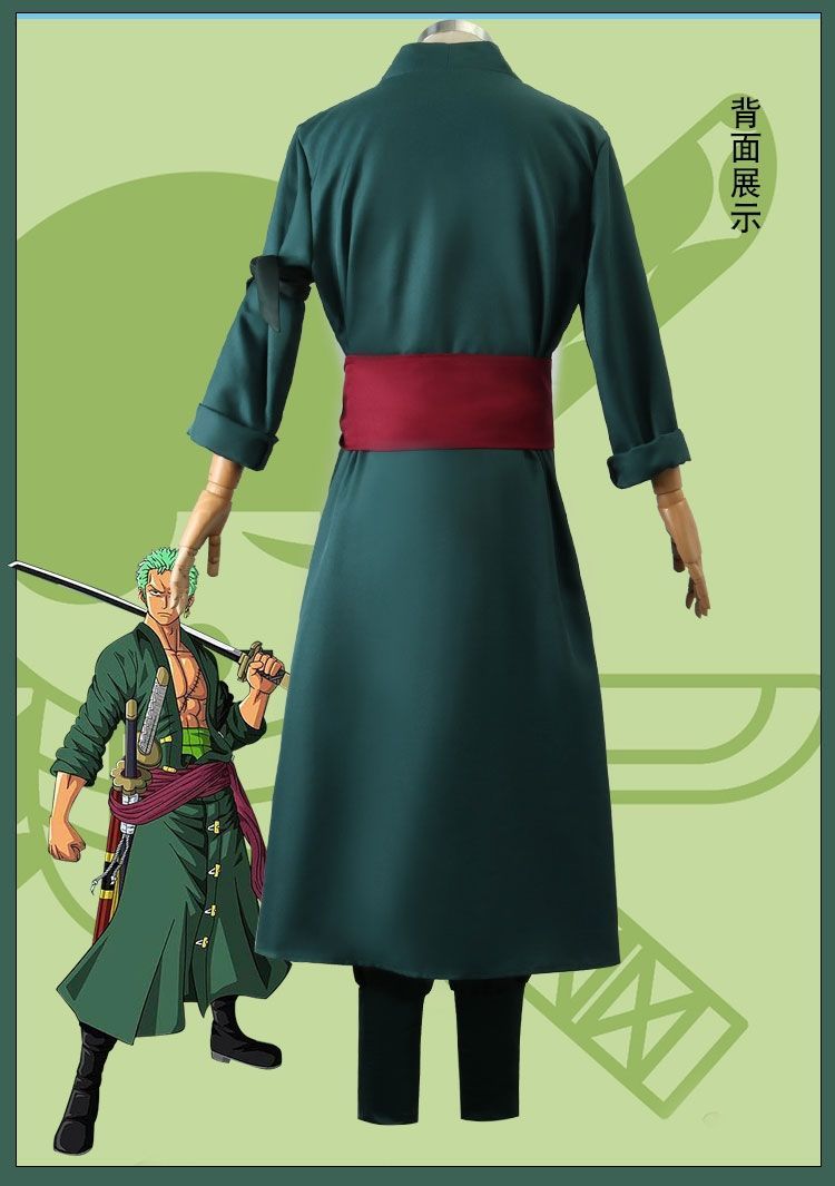 One Piece Roronoa Zoro 2nd Cosplay Costume plus size Outfits Kimono ...
