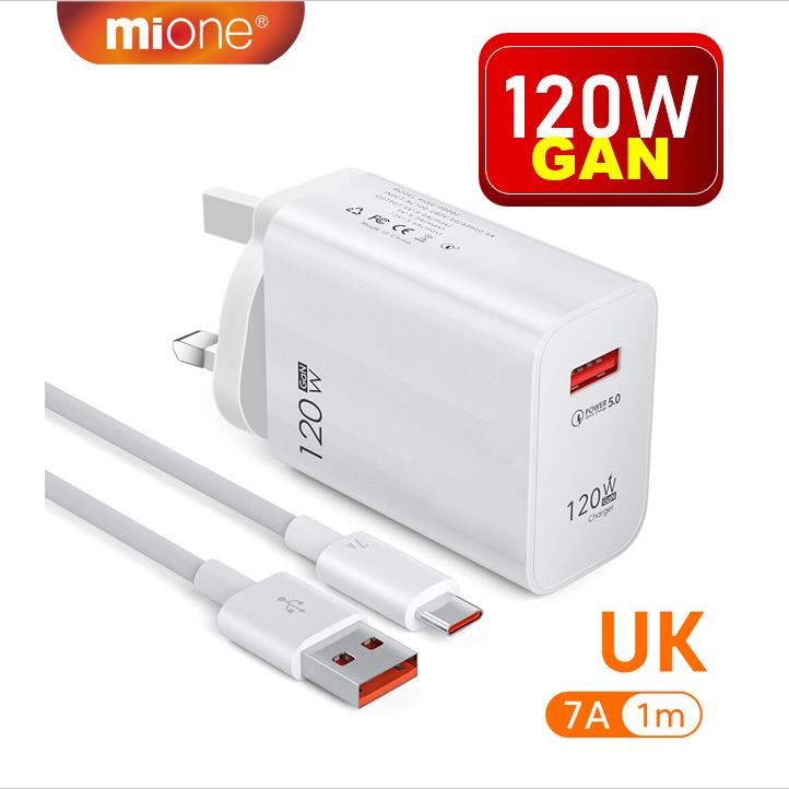 Củ sạc nhanh 120W Mione Cục Sạc Nhanh USB 67W USB 3.0 Cho Xiaomi IP 12 ...