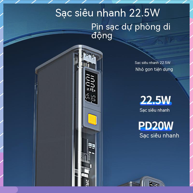 Pin Sạc Dự Phòng 20000mAh PD22.5W Có Màn Hình Hiển Thị Dung Lượng Lớn ...