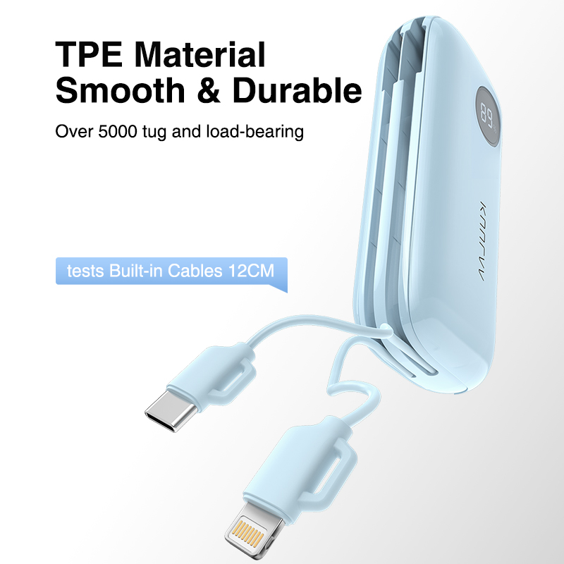 Pin Sạc Dự Phòng KUULAA 10000mAh PD Có Dây Cáp Sạc Nhanh Cho For iPhone ...