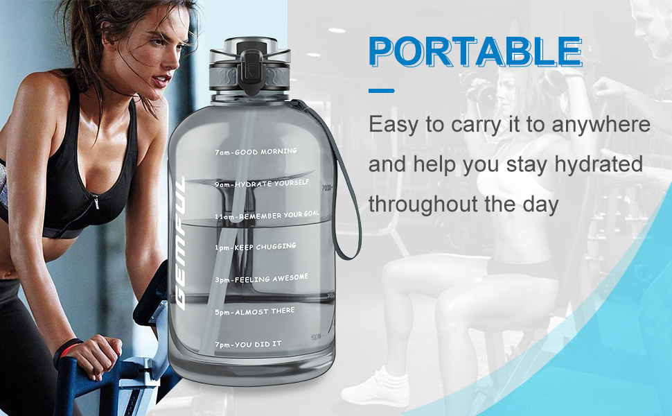 Bình Nước 3L Đánh Dấu Thời Gian Lớn Không BPA Chống Rò Rỉ Cho Thể Thao Ngoài Trời | Shopee Việt Nam