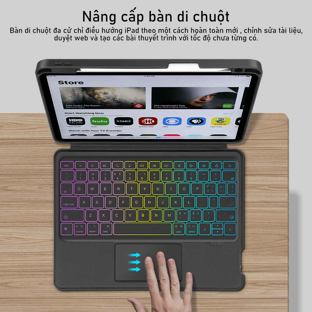 Bàn Phím Bluetooth Không Dây GOOJODOQ Từ Tính Dành Cho Ipad Pro 11 Air 5 4 10.9 Gen 9th 8th 7th ...