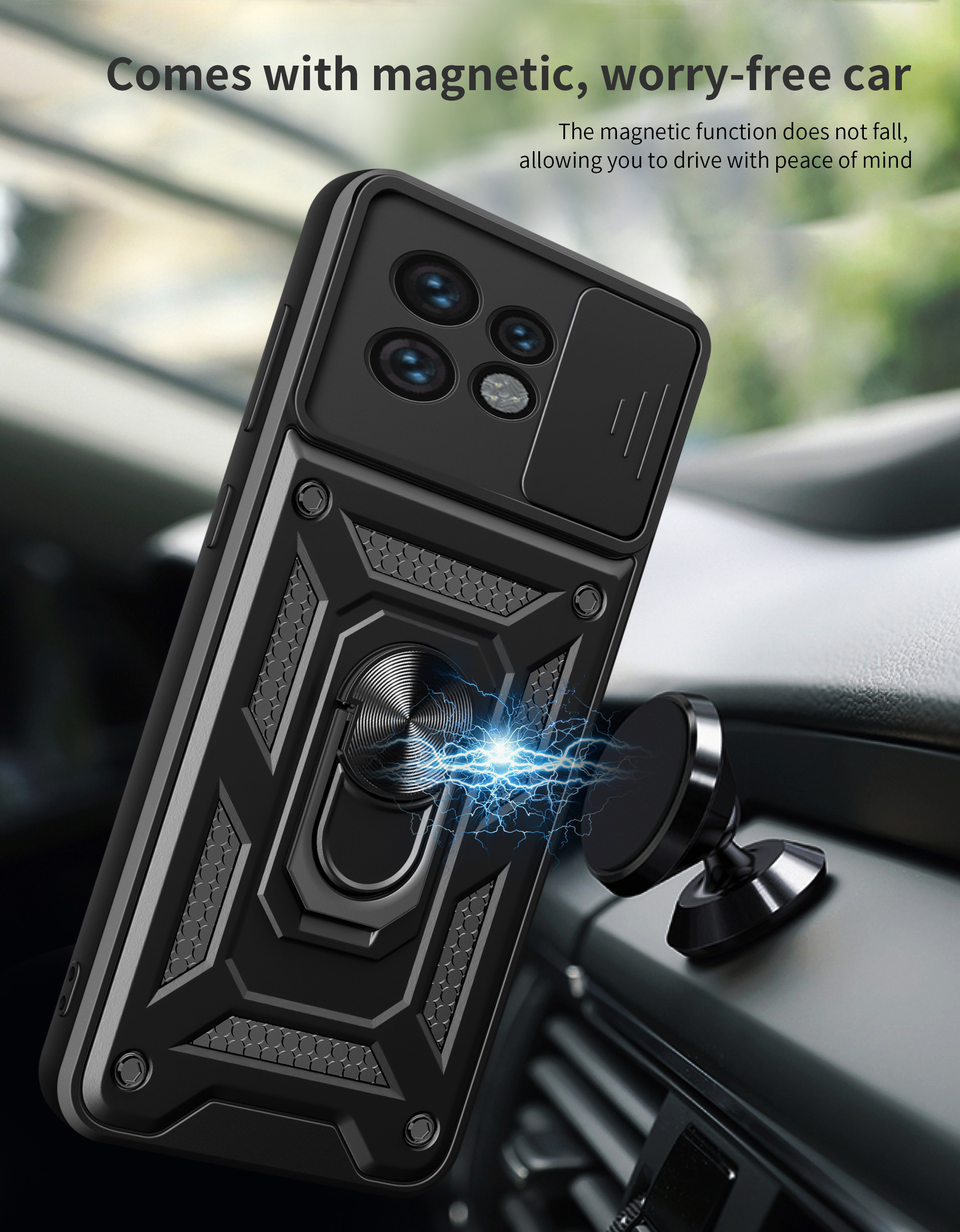 Ốp Lưng Cho Honor X7c X6b ⭐Vỏ điện thoại nhẫn Withlens⭐ Giá đỡ vỏ chống ...
