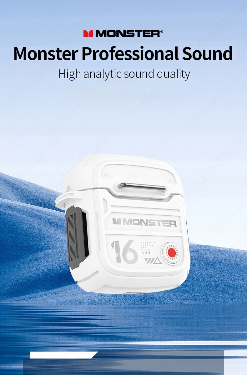 Monster XKT16 TWS Tai nghe không dây Bluetooth Hi-Fi Stereo Độ bền dài ...