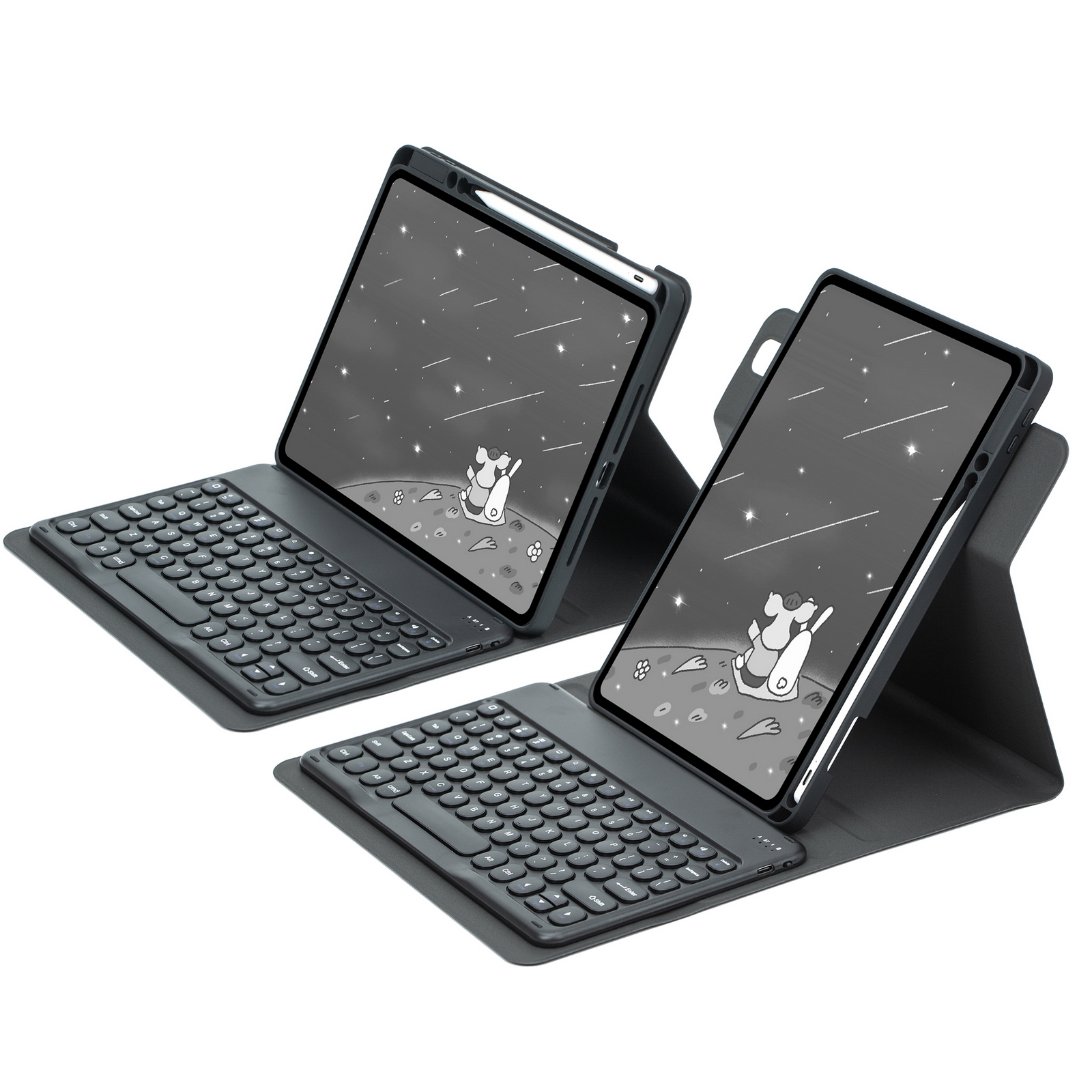 360° Ốp Xoay Có Bàn Phím Cho iPad 7th Gen 8th 9th 10th 11 Thế Hệ Bàn ...