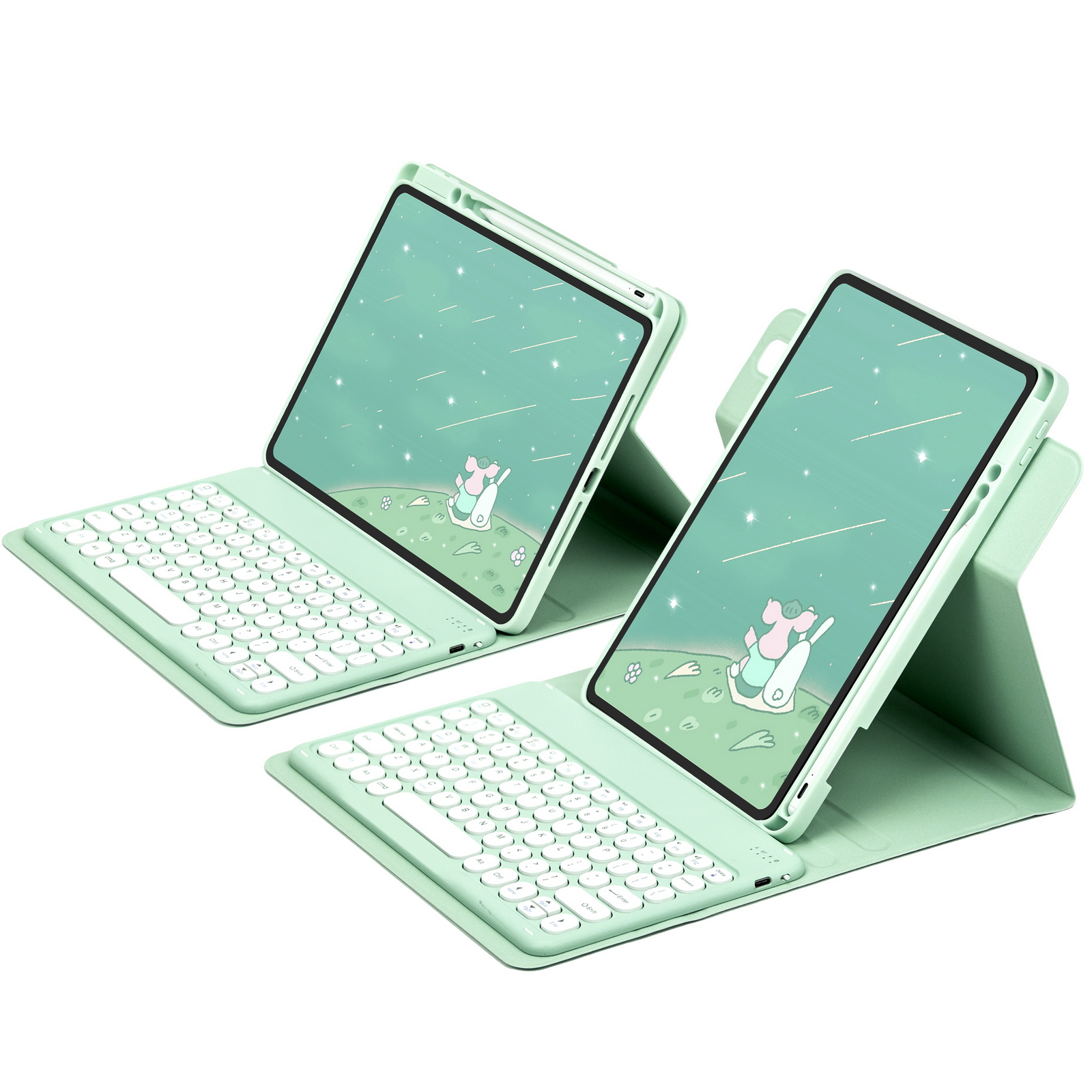 360° Ốp Xoay Có Bàn Phím Cho iPad 7th Gen 8th 9th 10th 11 Thế Hệ Bàn ...