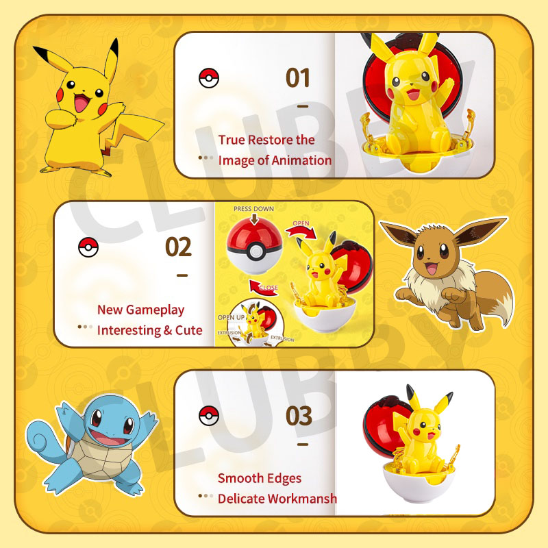 Bóng Pokemon Đồ Chơi Biến Hình Pikachu Charmander Trong Transformation ...