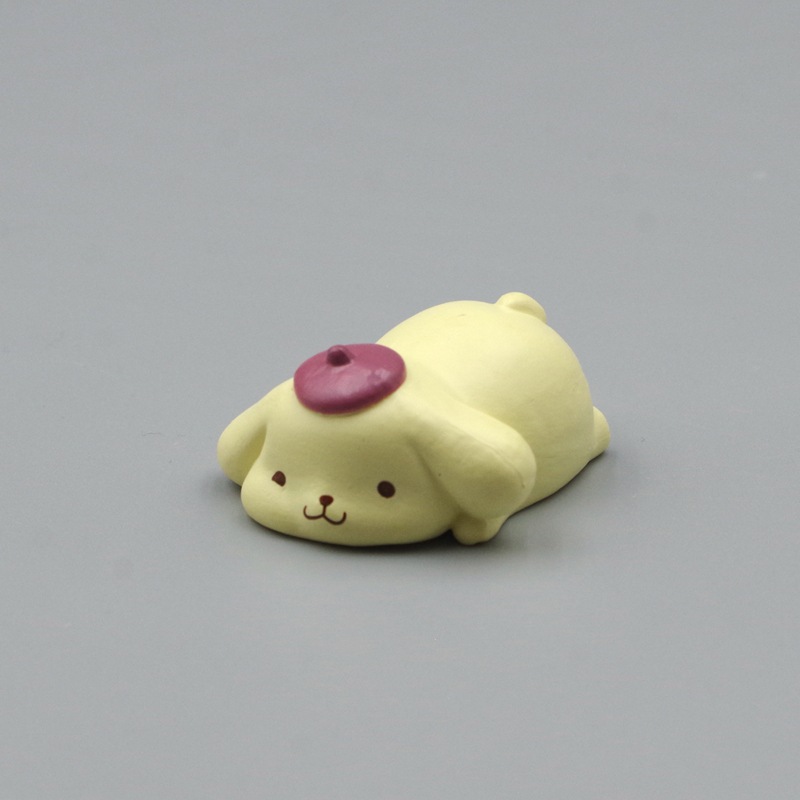SANRIO Bộ 5 Mô Hình Nhân Vật Hoạt Hình kuromi pom pom purin hello kitty ...