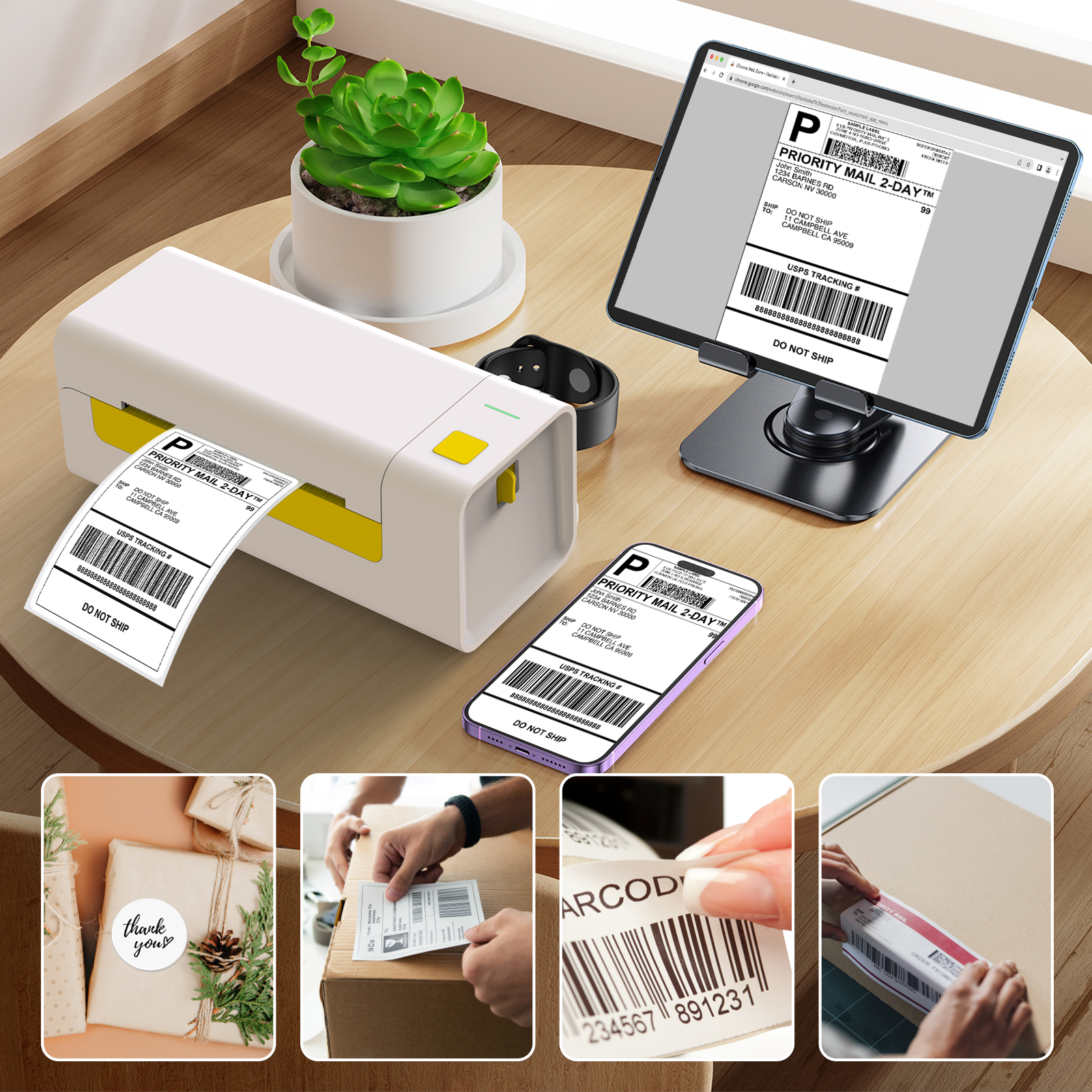 Máy in đơn hàng FLASHLABEL Y486 in đơn hàng, phiếu gửi, minicode, Logo Tự Dán, Bảo Hành 16 Tháng ...